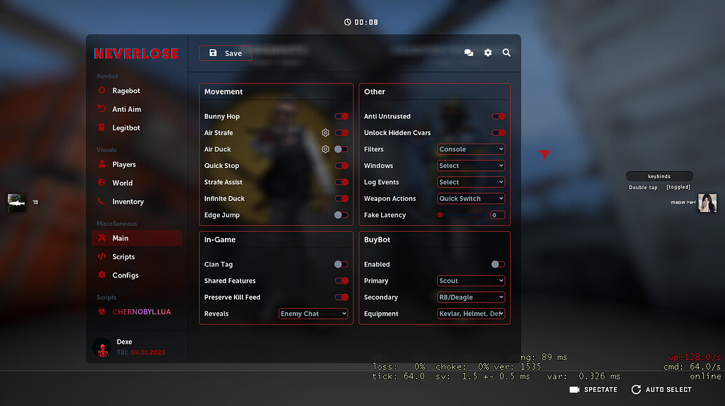 Custom Menu Themes Thread - CS:GO - Neverlose.cc - Forum