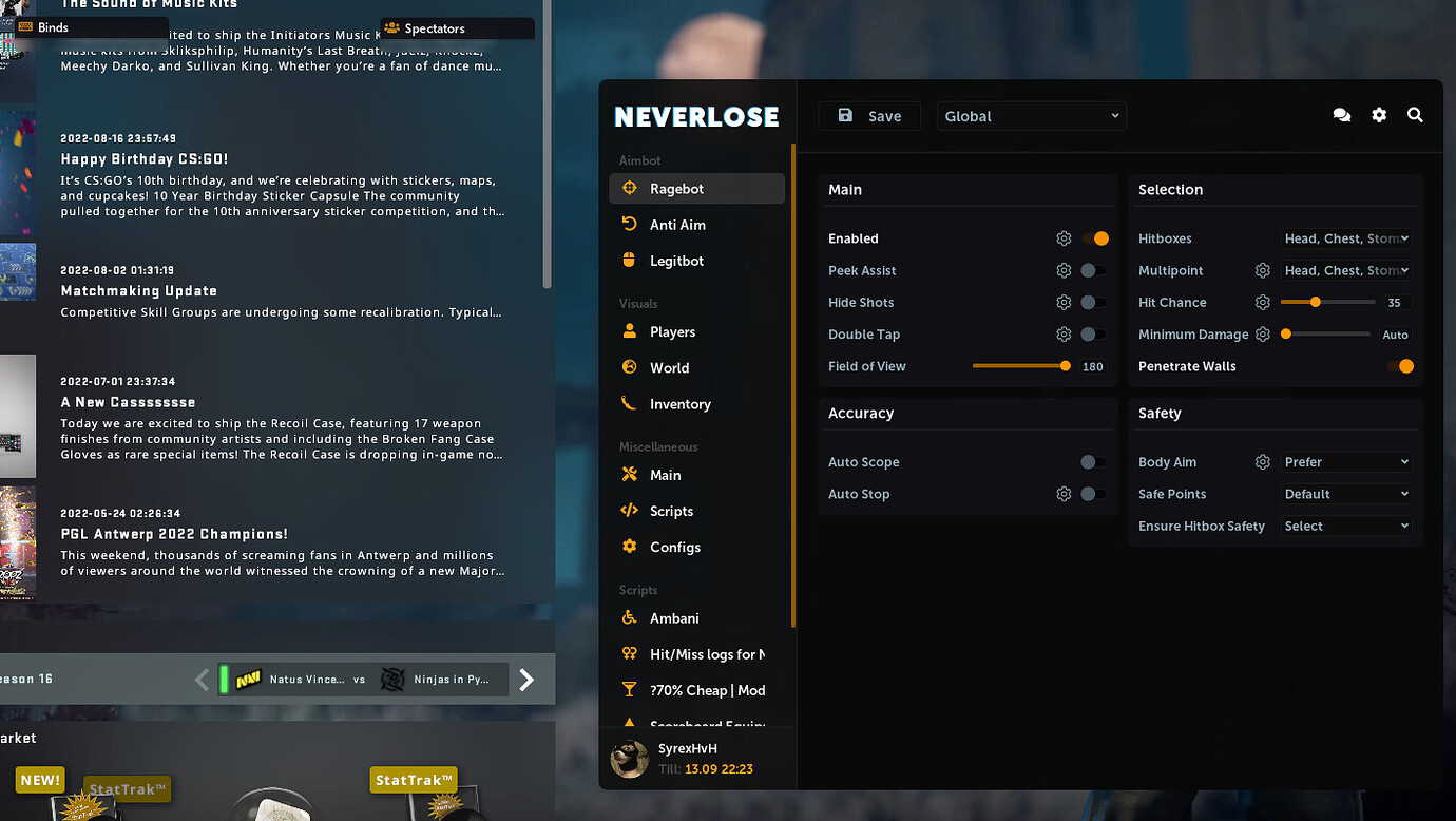 Custom Menu Themes Thread - CS:GO - Neverlose.cc - Forum