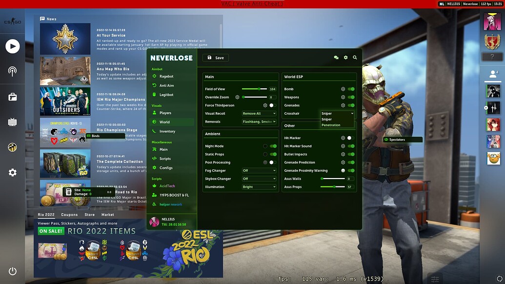 Green menu theme - Offtop - NeverLose.cc - Forum