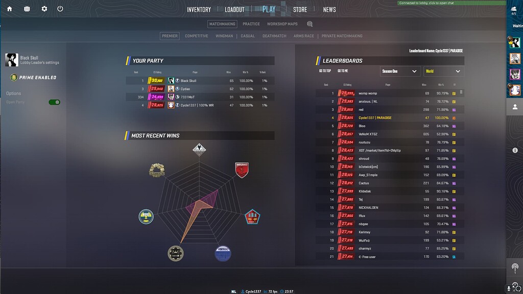 Premier top 1 config by Cycle | 30k elo + 100% win rate - Configs ...