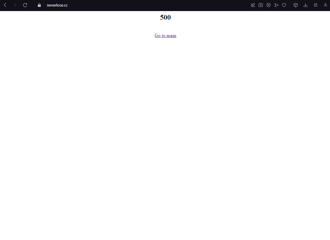 Error [0] & 500 - Problems - NeverLose.cc - Forum