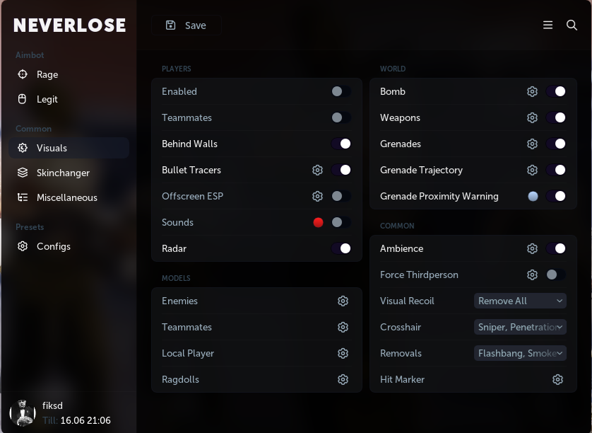 Crashes when loading into match - Problems - NeverLose.cc - Forum