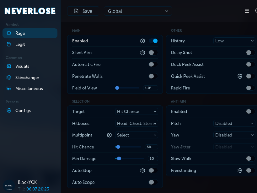 Excessive Vac cooldown - Configs - NeverLose.cc - Forum