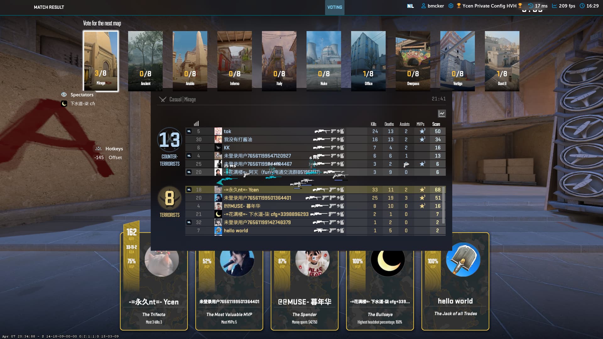 🔥 Ycen Top1 Config🔥HVH/PREMIER👑best low price cfg（pay and free）🏆7year ...